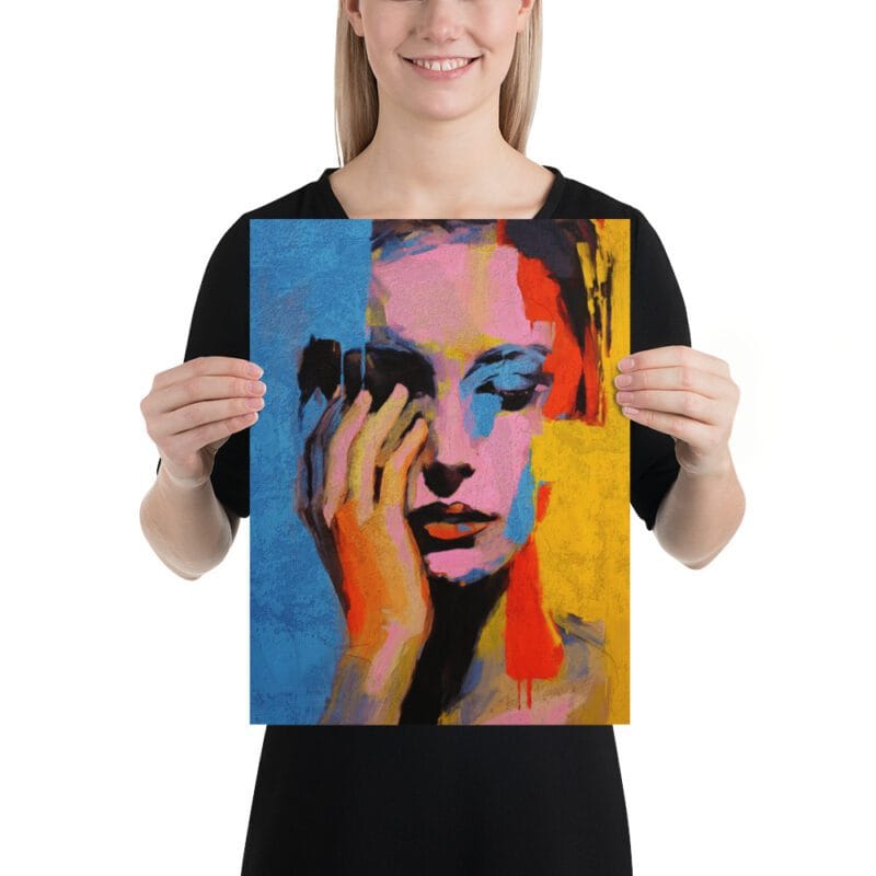 Abstract Self Portrait No. 6 : Boredom , Large Digital Wall Art Fine ...