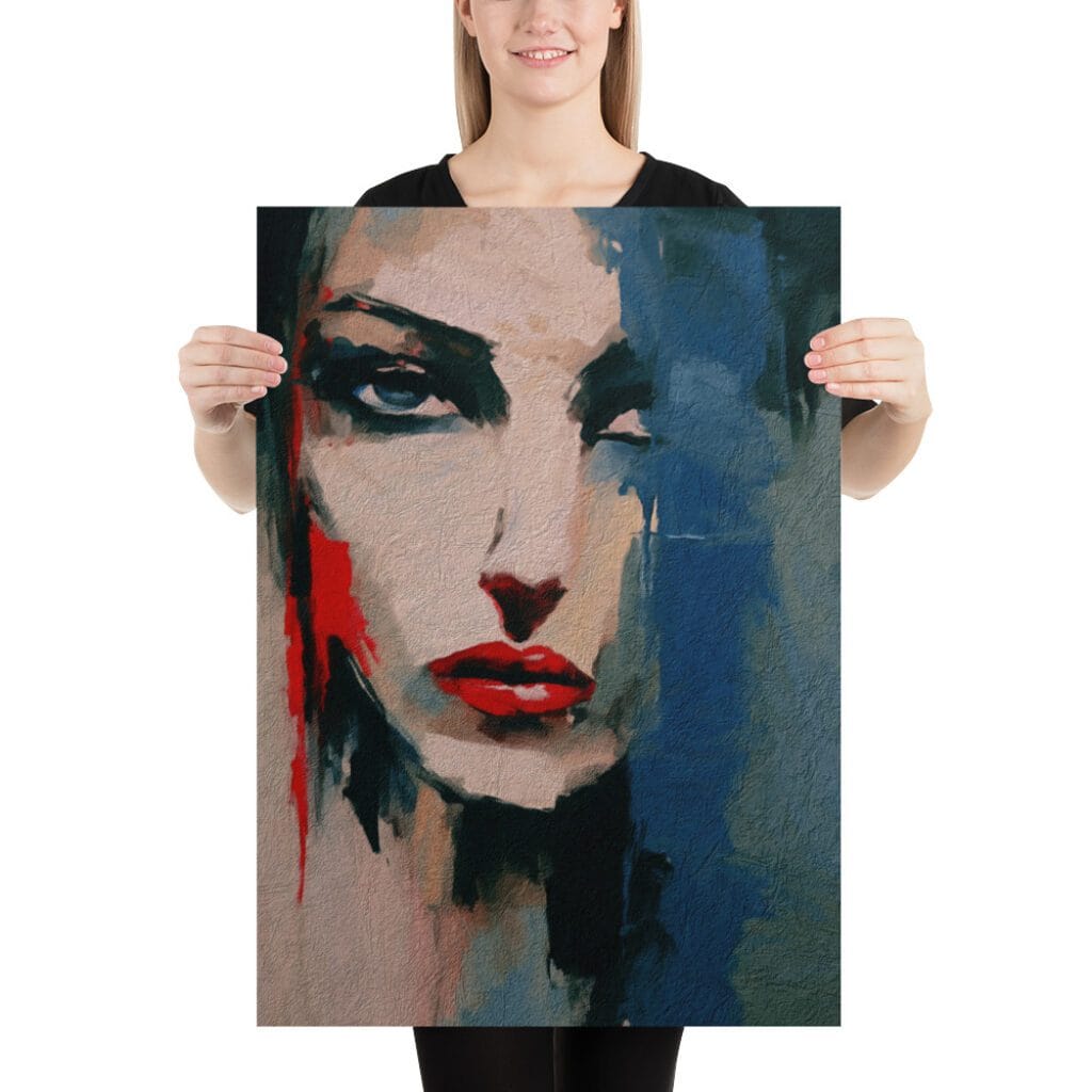 Abstract Self Portrait No. 7 : Portrait Of A Lady , Large Digital Wall ...