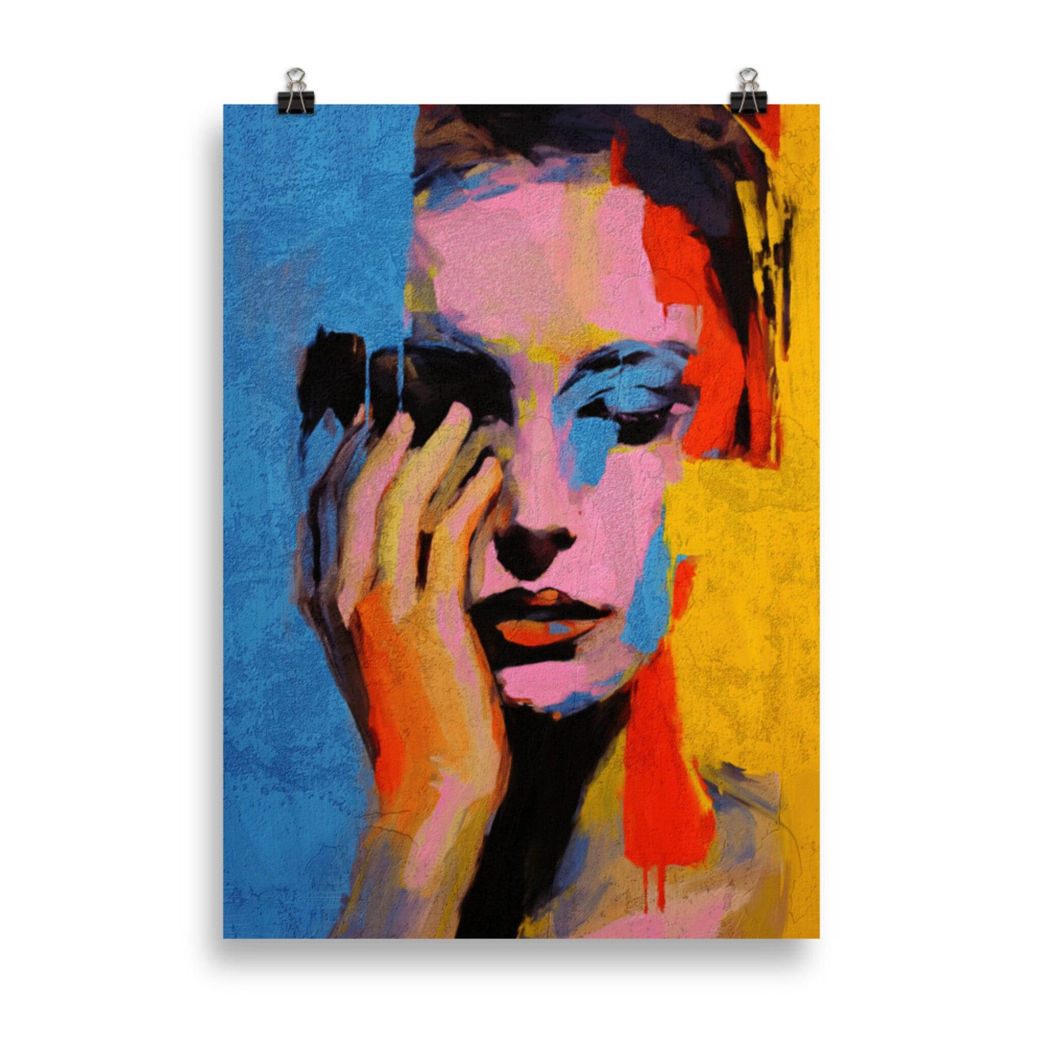 Abstract Self Portrait No. 6 : Boredom , Large Digital Wall Art Fine ...