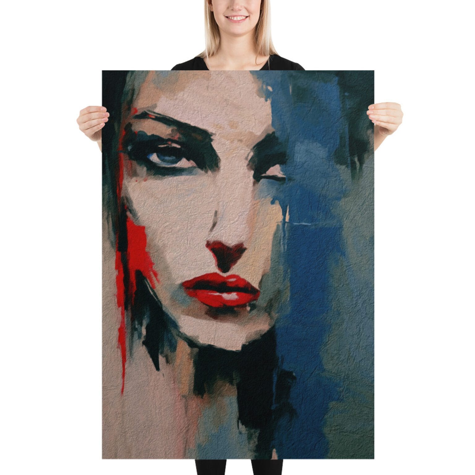Abstract Self Portrait No. 7 : Portrait Of A Lady , Large Digital Wall ...