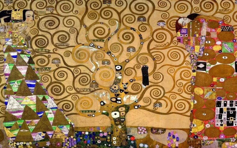 Gustav Klimt's tree of life Painting