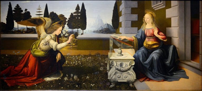 Leonardo da Vinci’s Painting: The Annunciation